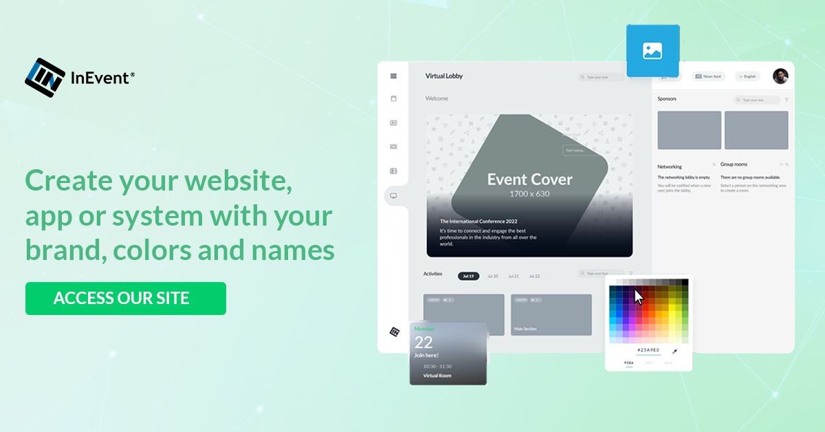 White label platform with your brand - InEvent